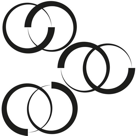 Premium Vector Interlocking Interlace Circles Vector Illustration Eps