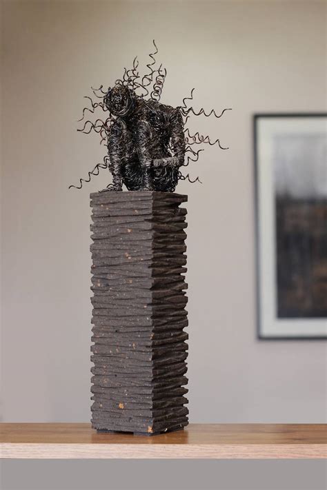 Karen Axikyanloneliness 52x20x20 52kg Iron Tufa Sculpture By