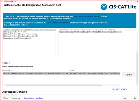 execute system security configuration assessment using free cis cat