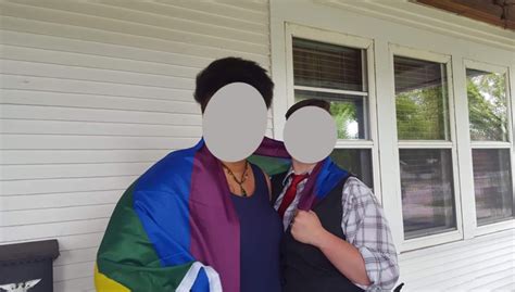 Couple 10 With Rainbow Flag An Overt Lesbian Signifier Wrapped Around Download Scientific