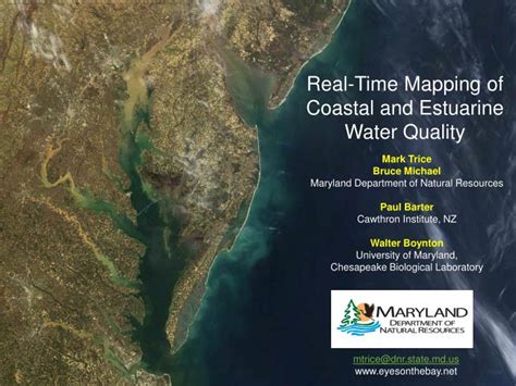 Ppt Real Time Mapping Of Coastal And Estuarine Water Quality Powerpoint Presentation Id6575814
