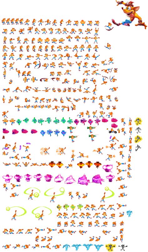Crash Bandicoot Sprite Sheet By Nexus Gaming By Cf2364 On Deviantart