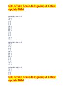 NIH Stroke Scale Test Group A Latest Update 2024 DocMerit