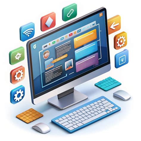 premium photo 3d web page and programming code icon on computer