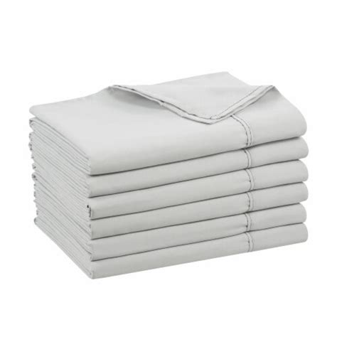 Host And Home Microfiber Flat Sheet Twin Grey 6pack Twin Harris Teeter