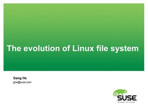 The Evolution Of Linux File System Ppt