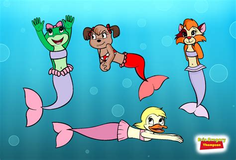Leapfrog Mermaids By Ericgthompsoncompany On Deviantart