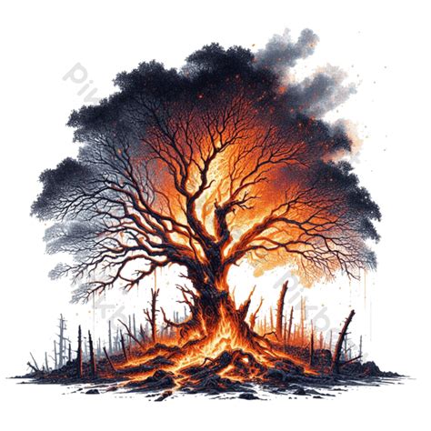 Tree Fire Vector Icon Image Png Images Psd Free Download Pikbest
