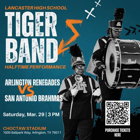 Lancaster Tiger Band To Perform During Arlington Renegades Season Opener Lancaster Independent