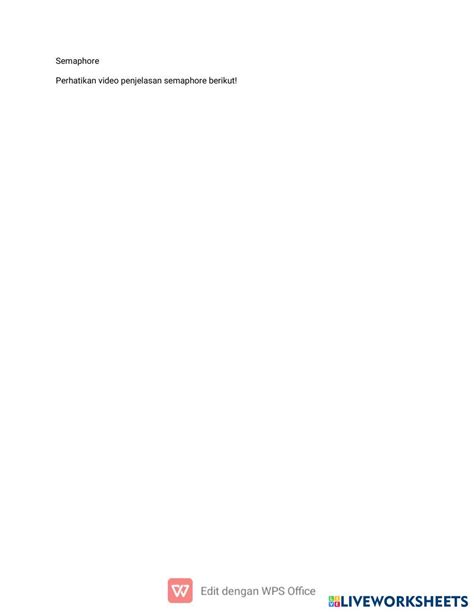 Lkpd Semaphore Free Interactive Worksheets 7546202