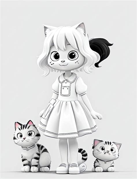 사자 색칠 페이지 코끼리 색칠 페이지 호랑이 색칠 페이지 개 색칠 페이지 고양이 색칠 페이지 프리미엄 사진