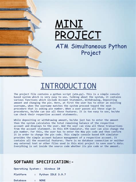 Atm Stimulation Python Project Pdf Personal Identification Number
