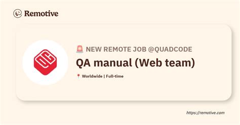 Hiring Qa Manual Web Team Quadcode