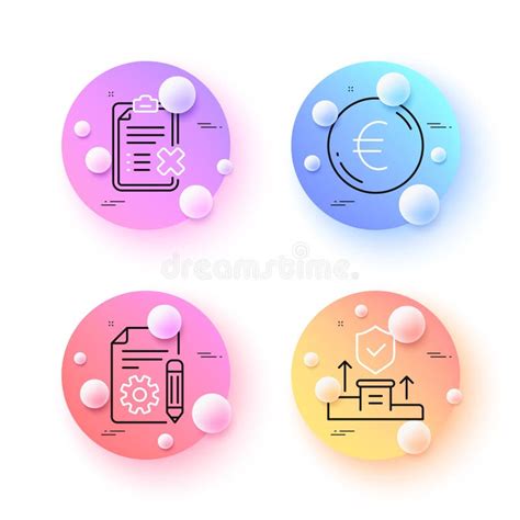 Documentation Euro Money And Security Agency Minimal Line Icons For