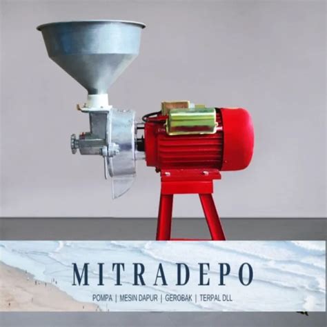 Mesin Penggiling Penepung Beras Jagung Kopi Biji Bijian Basah Kering