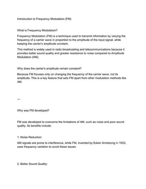 Frequency Modulation By Mohammad Afaneh And Mohammad Aldaour Pdf