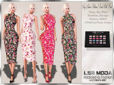 Second Life Marketplace Lsr Sexy Salome Patterns Dress With Hud Demo