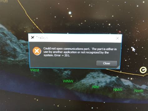 The Sky X Error 201 Astronomy Software Computers Cloudy Nights