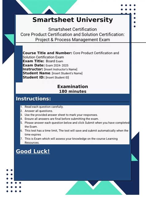 Smartsheet Certification Core Product Certification And Solution Certification Project And Pmp