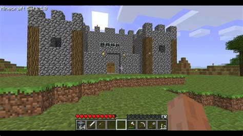 Minecraft Beta 10 Old Style Castle Rgoldenageminecraft