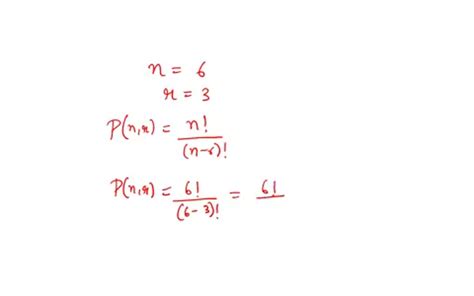 SOLVED Determine The Number Of Permutations Arrangements Possible Of Things Taken At A Time