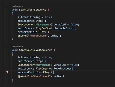 Getting An Null Reference Error Project Boost Ask Gamedevtv