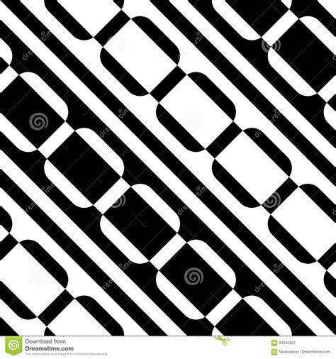 Seamless Diagonal Stripe Pattern Stock Vector Illustration Of Mosaic Monochrome 94455831