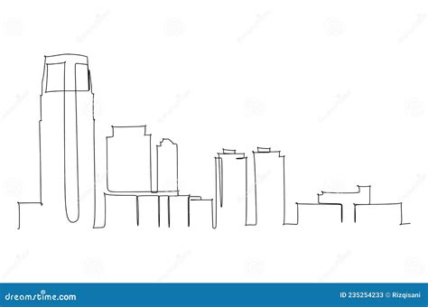 City Skyline Drawing Easy