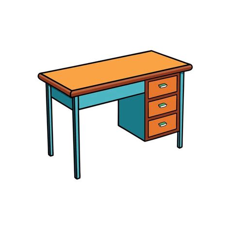 Cartoon Desk Vector Art Icons And Graphics For Free Download