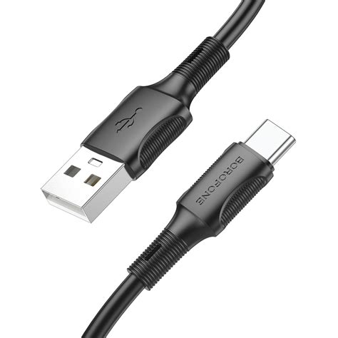 F 05 Borofone Cable Bx80 Succeed Usb To Type C 3a 1 Metre Black