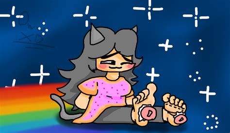 Nyan Girl Tickled By Owwxd On Deviantart