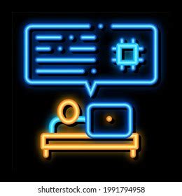 Programming Code Neon Light Sign Vector Stock Vector Royalty Free 1991794958 Shutterstock