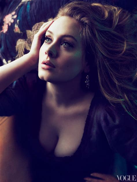 A Pasty And Photoshopped Adele Poses For Vogue Us March 2012