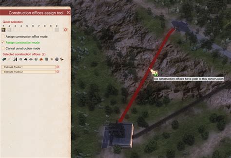 Do You Guys Know What S Wrong Here Is It The Option To Build The Footpath Through The Mine Or