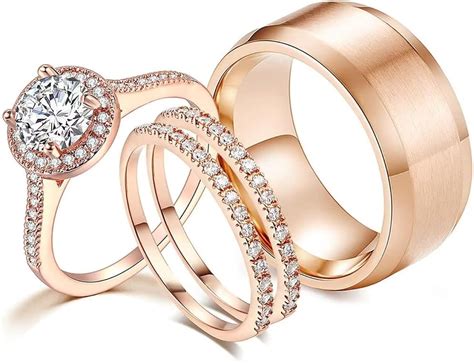 Anillos De Boda De Oro Rosa Para Mujer