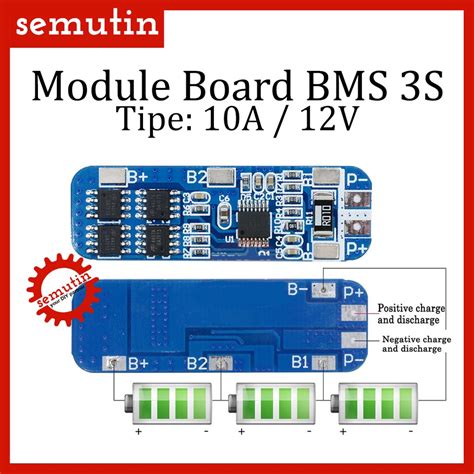 Jual Module Board Bms 3s 10a 12v Battery 18650 Lithium Charger