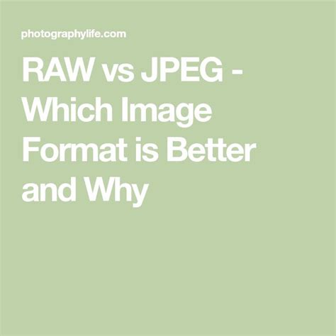 Raw Vs JPEG Which Image Format Is Better And Why Raw Vs Jpeg Jpeg What Is Raw