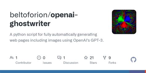 Github Beltoforionopenai Ghostwriter A Python Script For Fully Automatically Generating Web