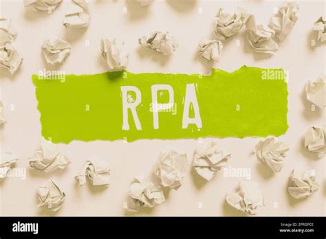 Text Caption Presenting Rpa Concept Meaning Robotic Process Automation