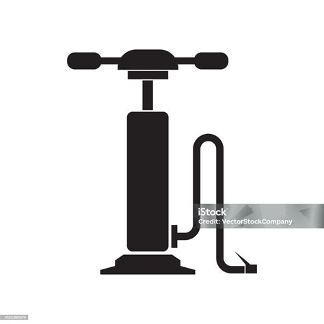 공기 펌프 아이콘 벡터 기호와 기호 흰색 배경 공기 펌프 로고 개념에 고립 0명에 대한 스톡 벡터 아트 및 기타 이미지 0명 도로 두발자전거 Istock