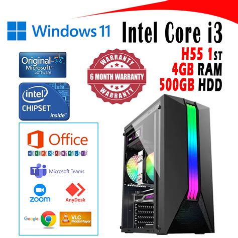 Core I3 Desktop Computer 4GB RAM 500GB Daraz Lk