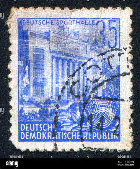 Germany Circa 1953 Stamp Printed By Germany Shows Sports Hall