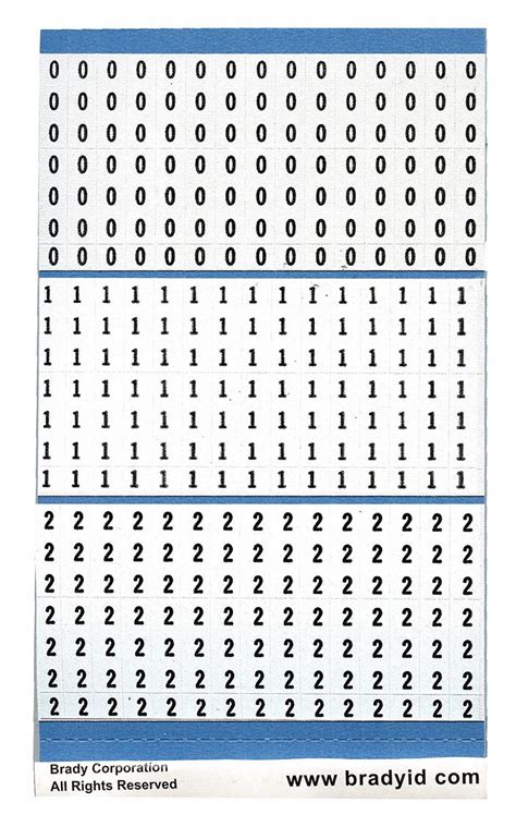 BRADY To Black On White Wire Marker Book TP PWM PK Grainger