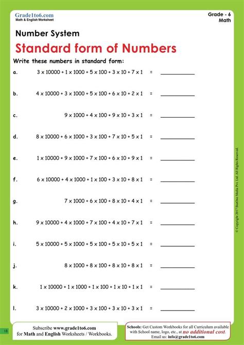 number system worksheet artofit