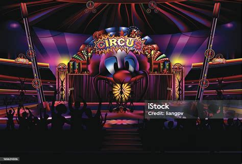 Sirkus Dengan Penonton Ilustrasi Stok Unduh Gambar Sekarang Sirkus
