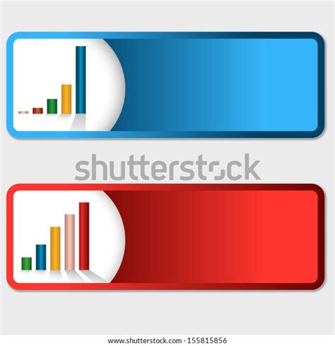 Set Two Text Boxes Graph Stock Vector Royalty Free Shutterstock