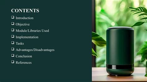 Voice Assistants Final Year Project Using Pythonpptx