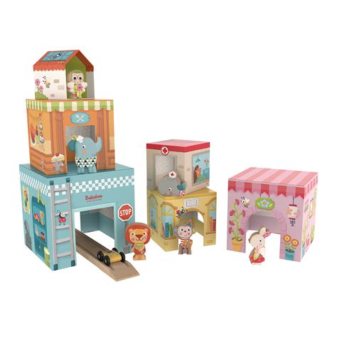 Tower House Stacking Game