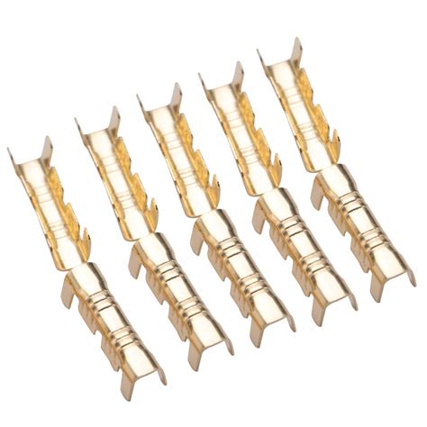 100 Pcs Brass Quick Butt Connectors Kit U Shaped Electric Wiring Ring