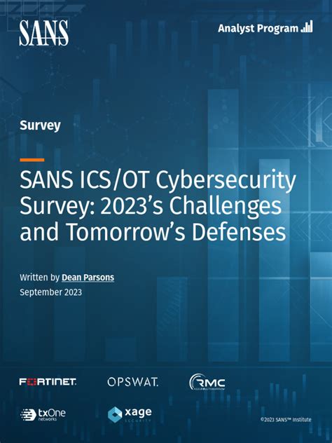 Sans Survey Ics 2023 Pdf Computer Security Security
